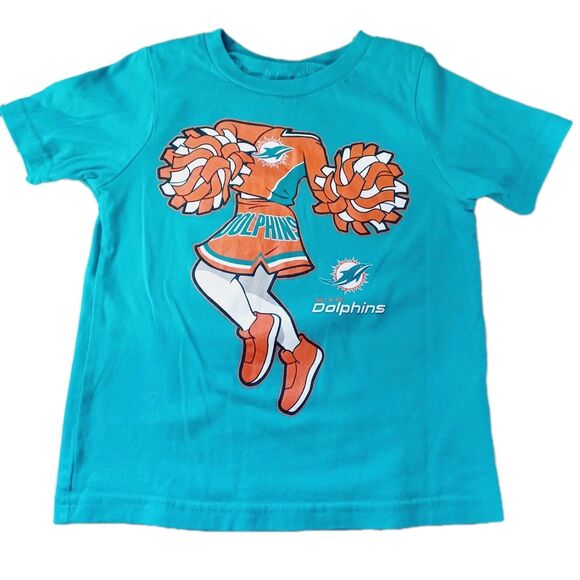 NFL | Shirts & Tops | Nfl Miami Dolphins Girls Cheerleading Shirt 3t ...